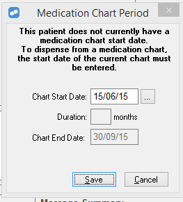 Dispensing from Medication Charts