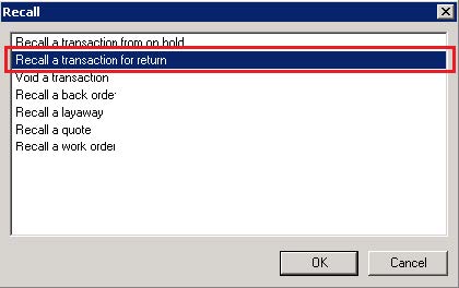 Customer returns at the till (Fred POS Tills)