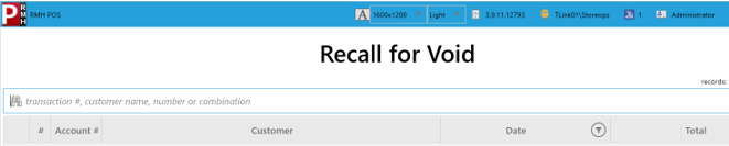 Customer returns at the till (Fred POS Plus)